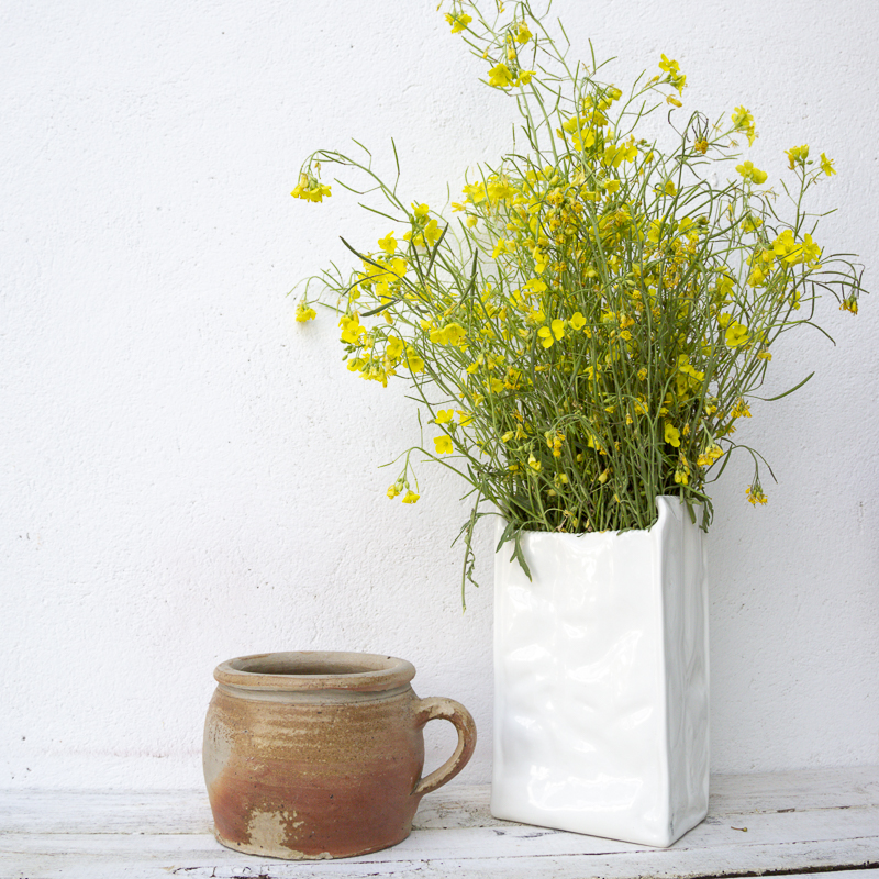 Pot en grès avec anse | Bonjour Mimosa